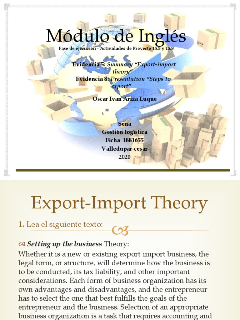 Export-Import Theory and Successful Exporting Strategies: Key Concepts ...