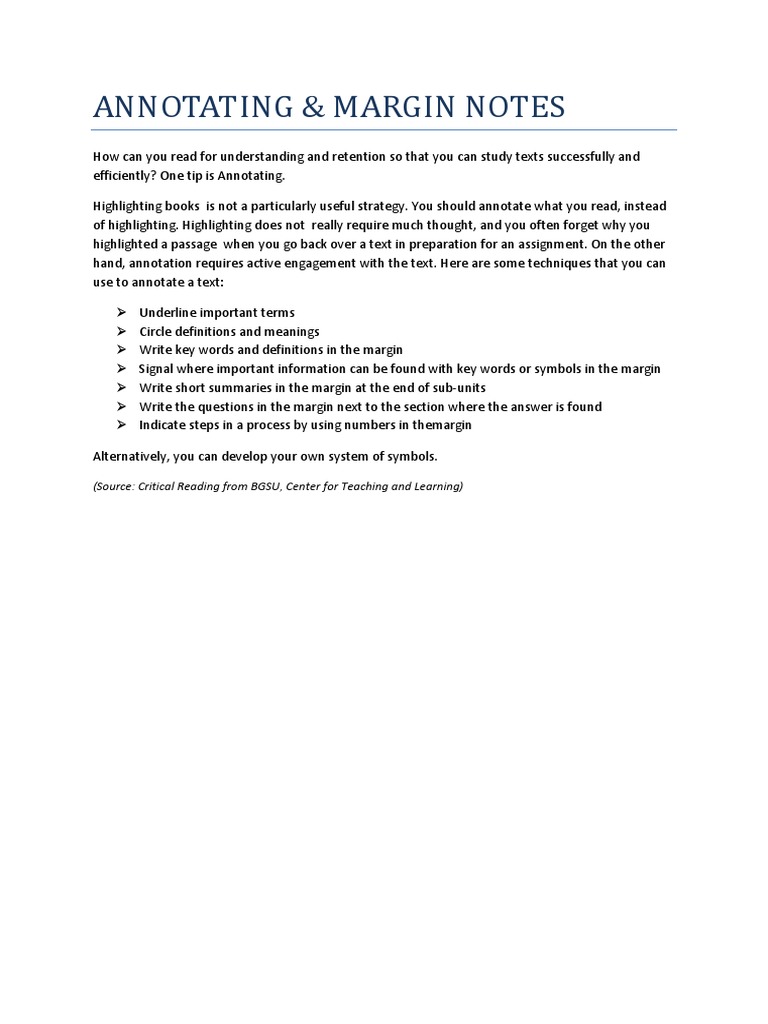 Effective Annotation Techniques | PDF