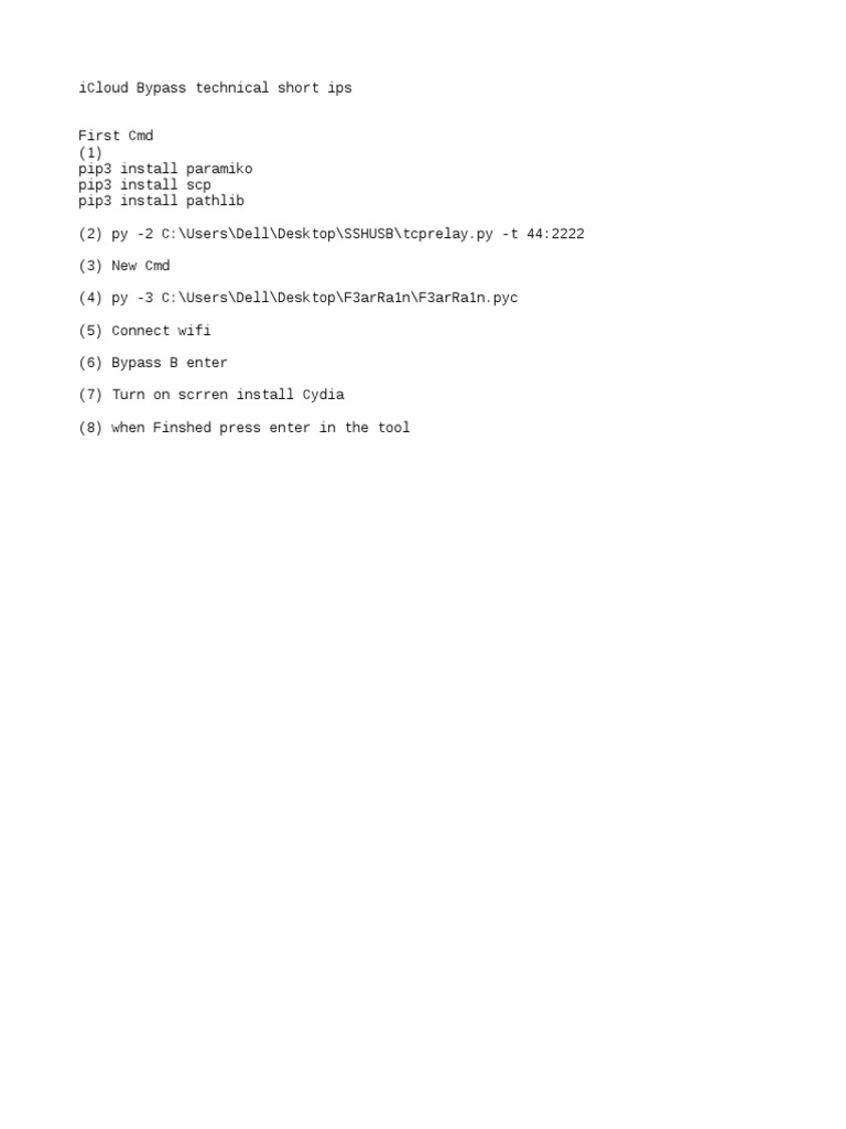 TST CMD Bypass | PDF