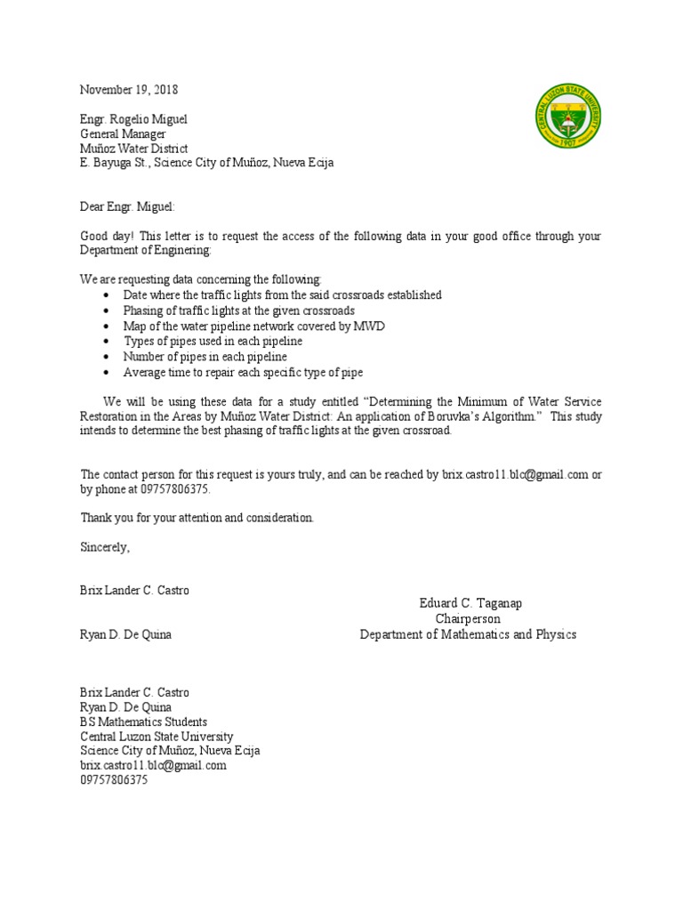 RIF Request Letter - VRDC - 0 | PDF