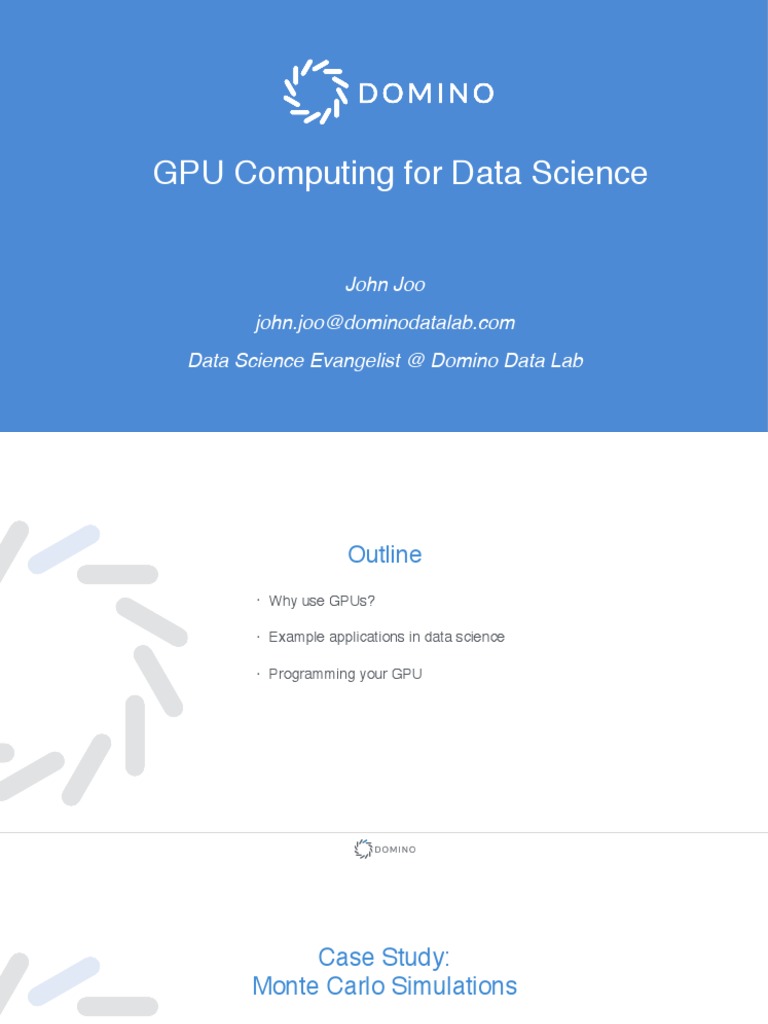 GPU Computing For Data Science - John Joo | Download Free PDF | Graphics Processing Unit ...