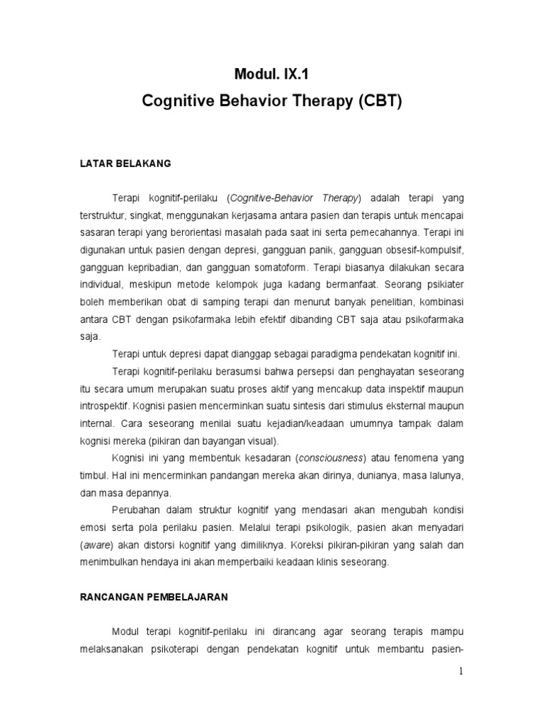 Modul CBT | PDF
