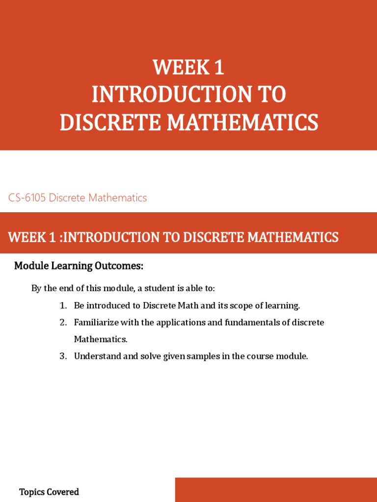Intro to Discrete Mathematics | PDF | Discrete Mathematics | Teaching ...