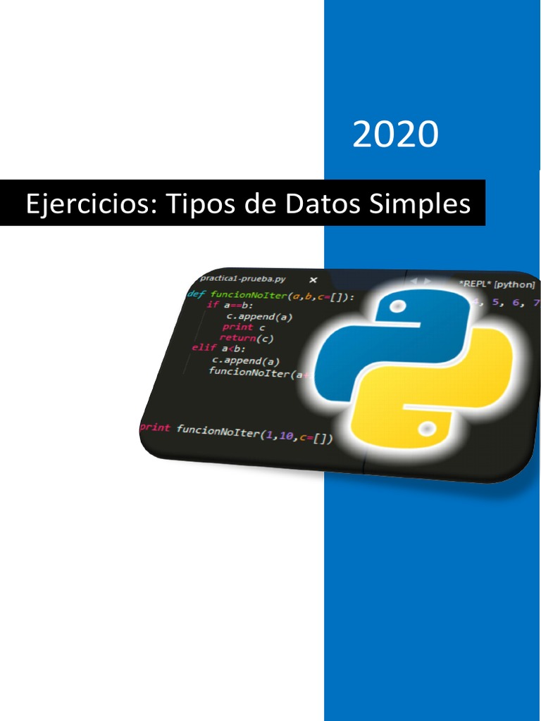 Ejercicios - Tipos de Datos Simples PDF | PDF | Tipo de datos ...