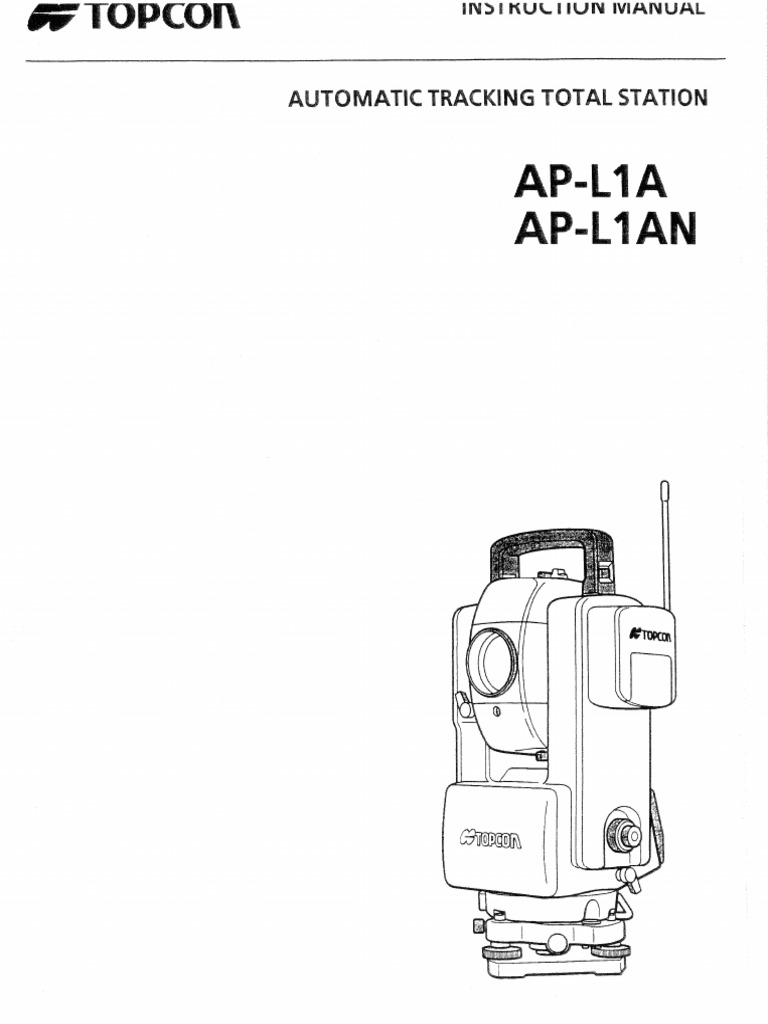 Manual Topcon AP-L1A (E) PDF | PDF