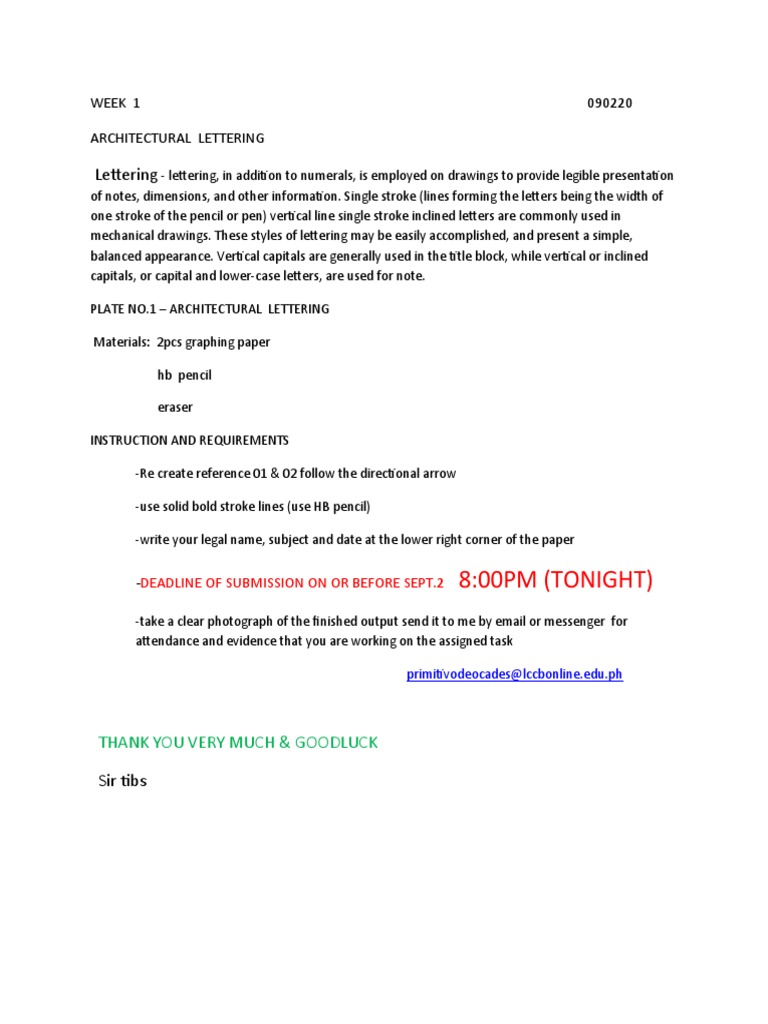 Architectural Lettering | PDF