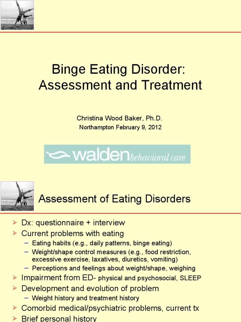 Binge Eating Disorder: Assessment and Treatment: Christina Wood Baker ...