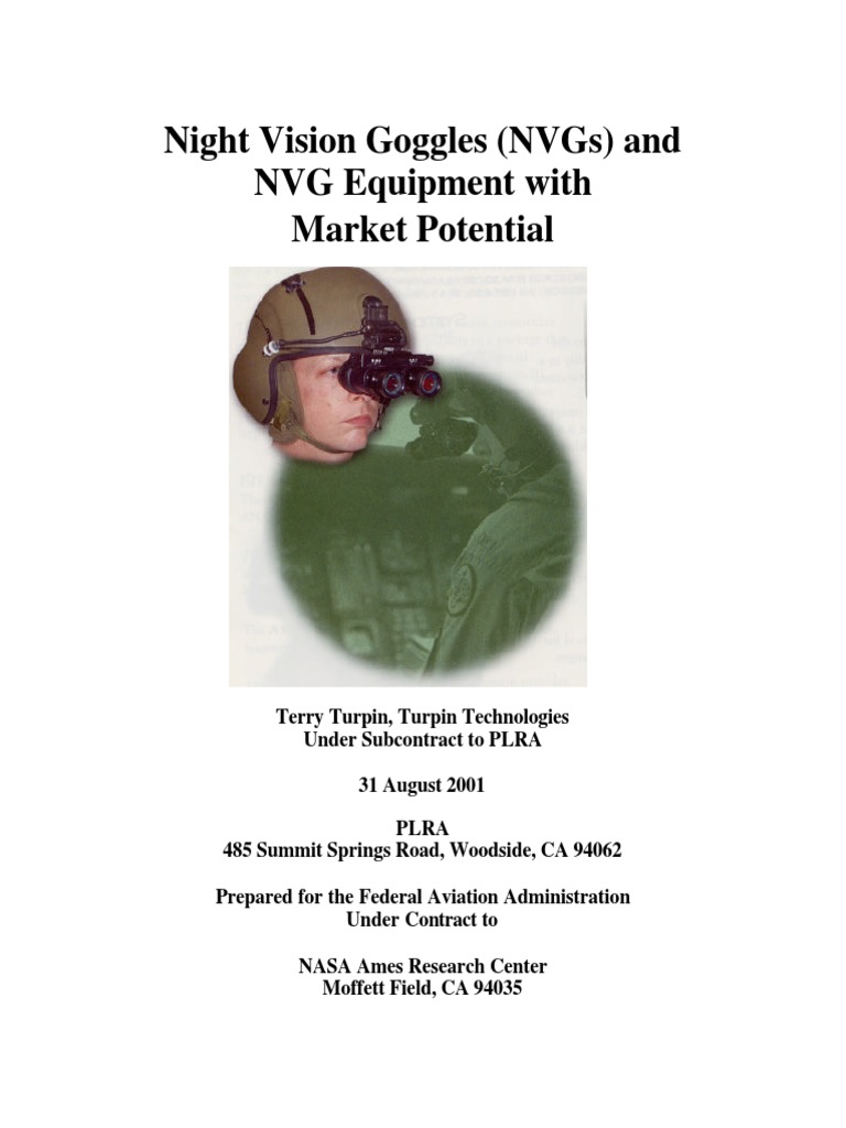 Night Vision Goggles (NVGS) and NVG Equipment With Market Potential ...