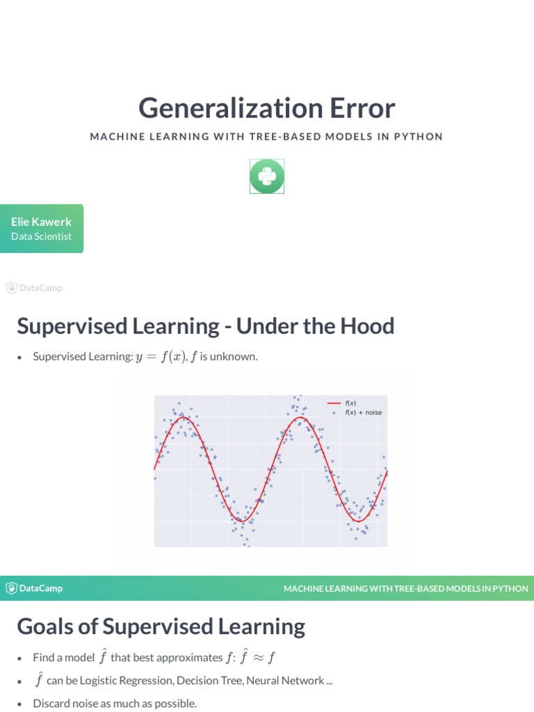 Generalization Error: Elie Kawerk | PDF | Machine Learning ...