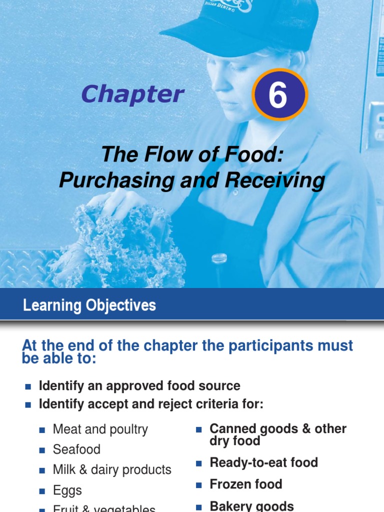 Lecture - Chapter 6 Flow of Food - Purchasing and Receiving PDF | PDF ...