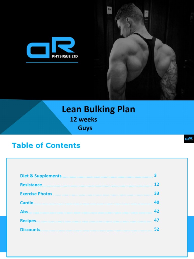 (Fitness) DRPhysique Lean Bulking Plan April 2015 | PDF | Curry ...