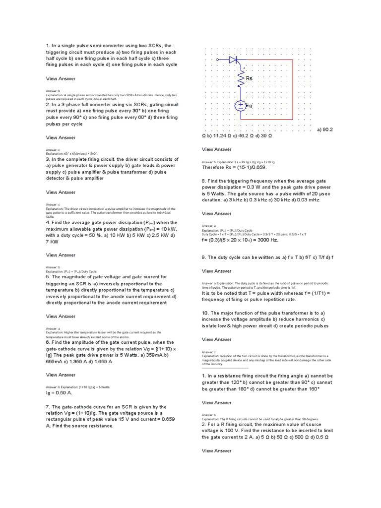 Firing CKTS | PDF | Electrical Network | Electrical Engineering