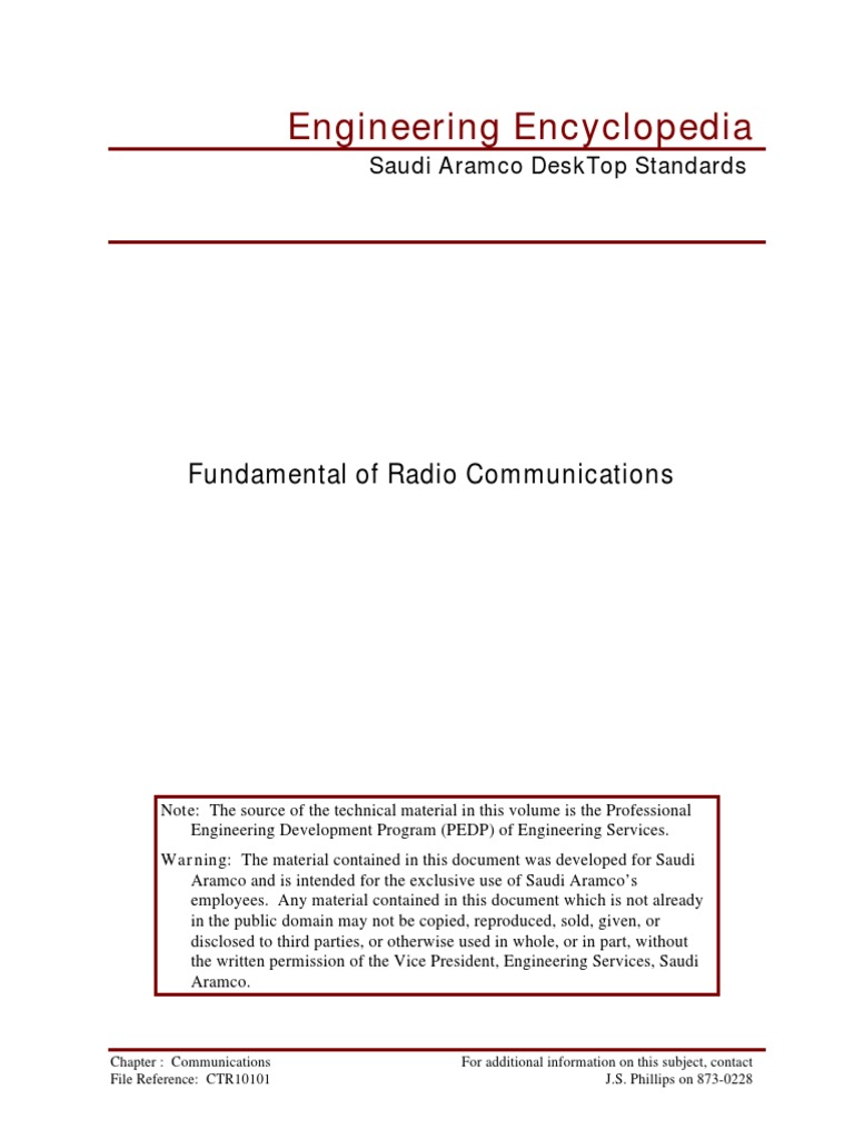 Engineering Encyclopedia: Fundamental of Radio Communications | PDF ...