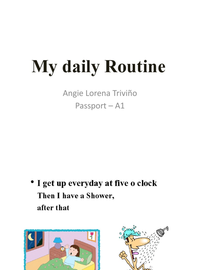 My Daily Routine: A Structured Day | PDF