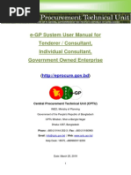 e-GP Supplier Registration Manual | PDF | Login | Procurement
