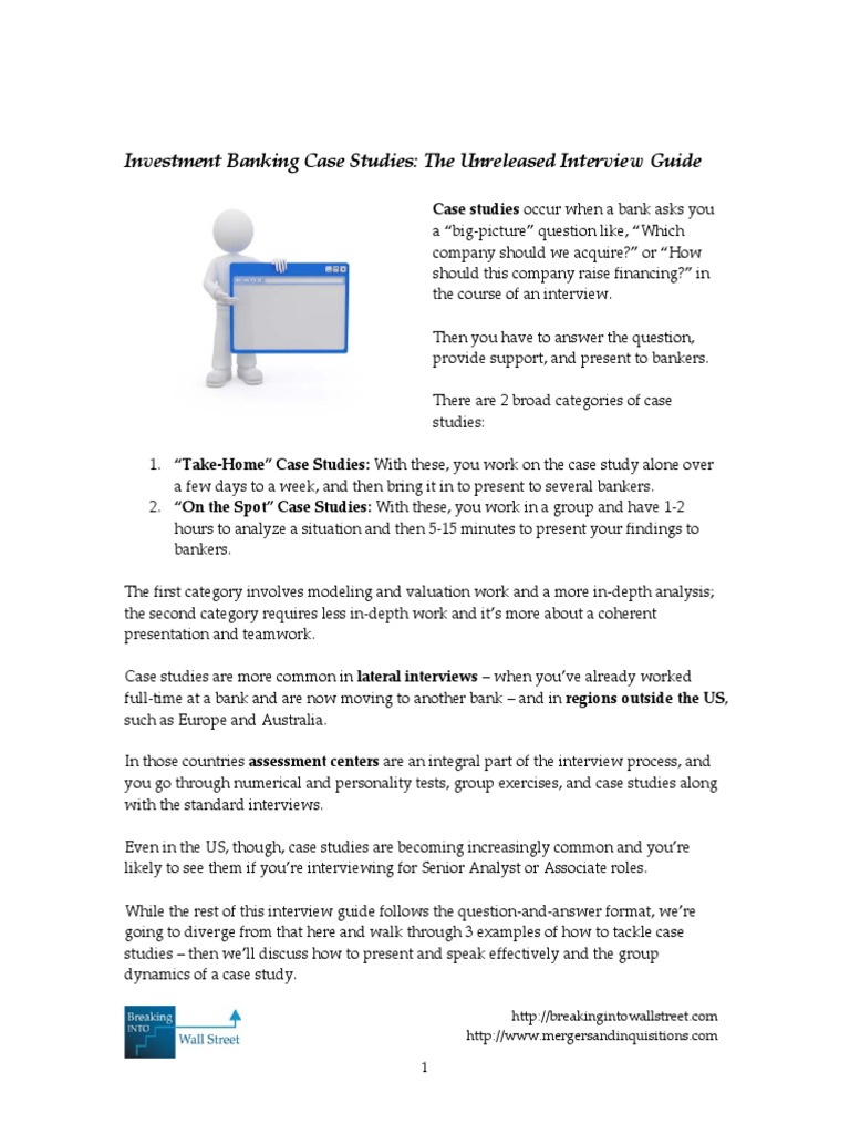 IB Interview Guide Case Studies PDF | PDF