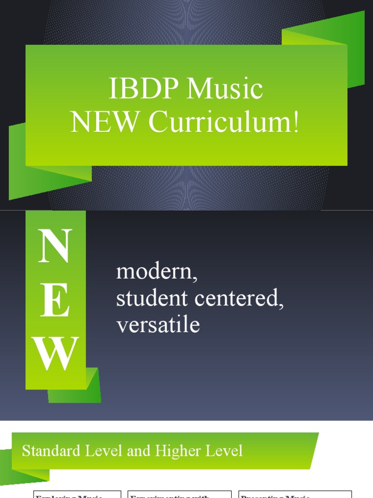 IBDP Music NEW CURRICULUM | PDF | Learning | Cognition