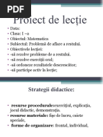 Matematica - Proiect - Didactic - Clasa 1 | PDF