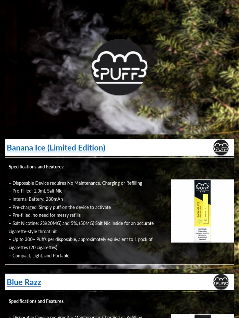 Puff Bar Vape - Puff Bar Flavors - Shop All Puff Bar Glow | PDF ...
