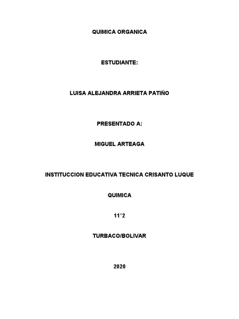 Quimica Organica 3 | PDF | Enlace químico | Carbón