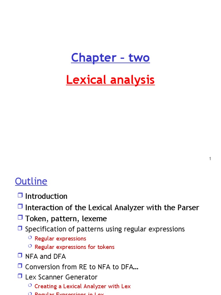 Compiler Design Chapter-2 | PDF | Regular Expression | Notation