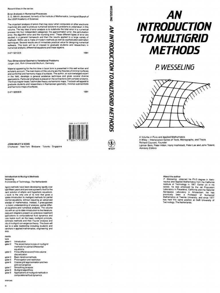 An Introduction To Multigrid Methods - Peter Wesseling | PDF