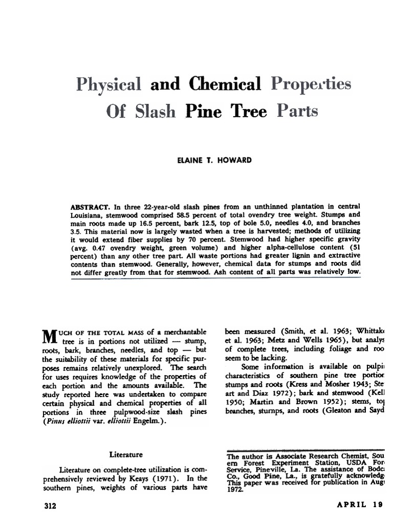 And Chemical Pine | PDF | Pine | Trees