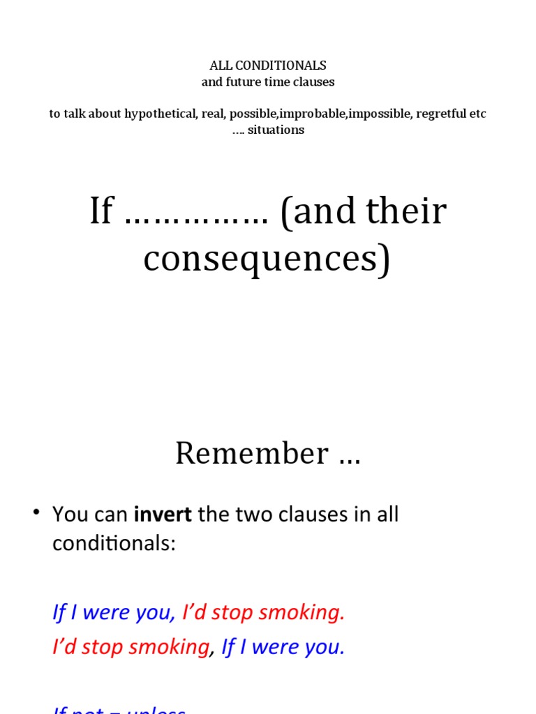 Conditionals Forms Complete | PDF | Grammar | Syntax