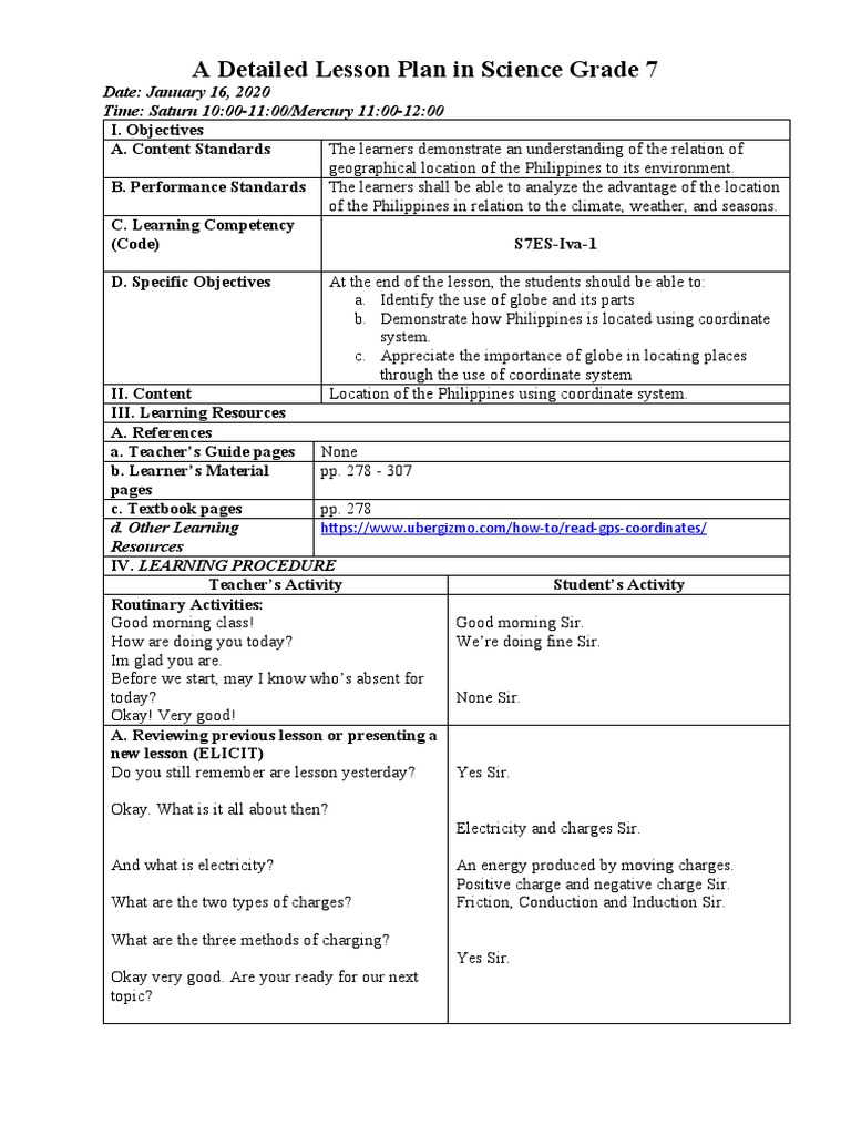 Location of Philippines Using Coordinate System | PDF | Longitude ...