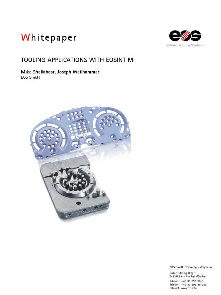 Hitepaper: Tooling Applications With Eosint M | PDF | Industrial ...