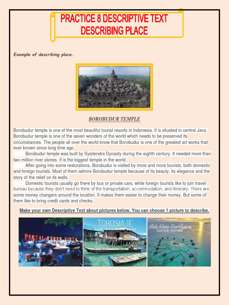 Practice 8 Describe Place | PDF