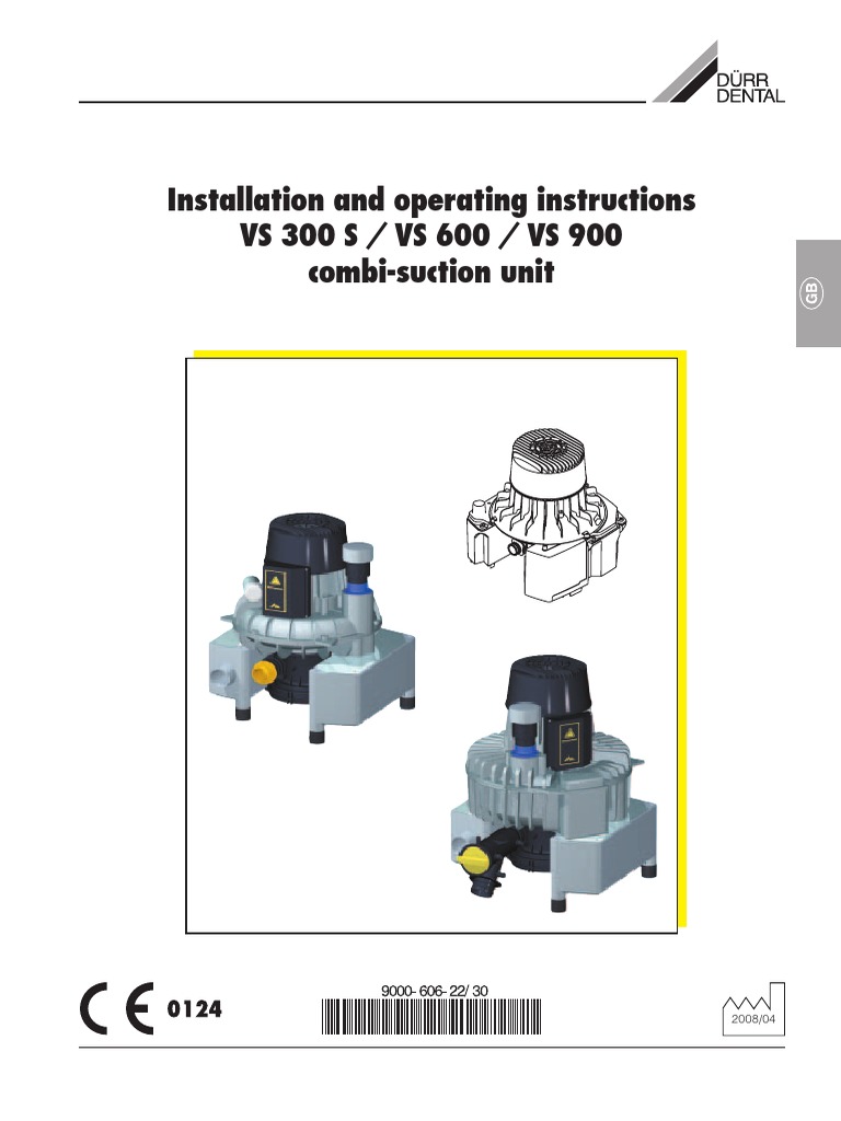 Durr VS-Series Dental Suction Unit - Installation and User Manual | PDF ...