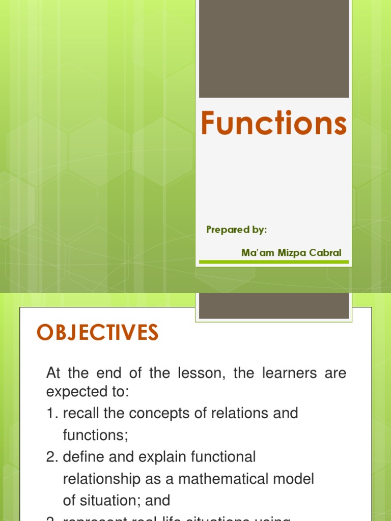 Understanding Functions | PDF | Function (Mathematics) | Mathematical ...