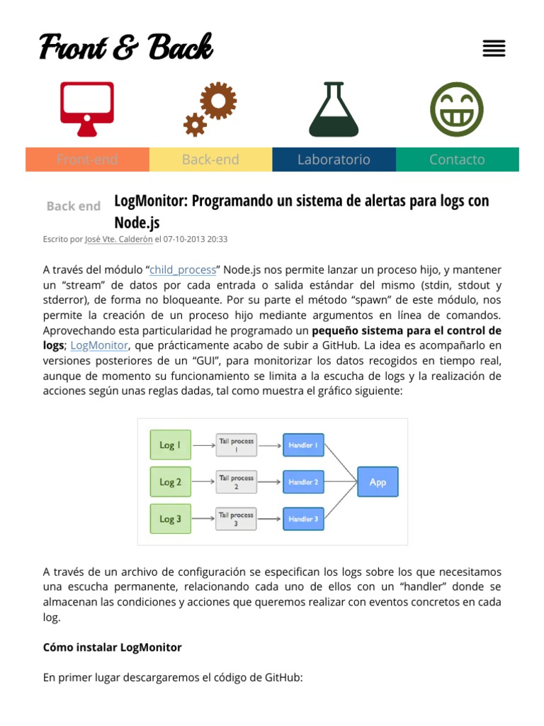 LogMonitor - Programando Un Sistema de Alertas para Logs Con Node - Js ...