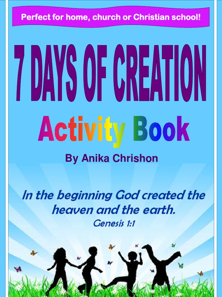 7 Days of Creation Activity Book (2011) | PDF | Genesis Creation ...