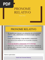 Lista de Exercício - Uso Dos Pronomes Relativos | PDF | Pronome