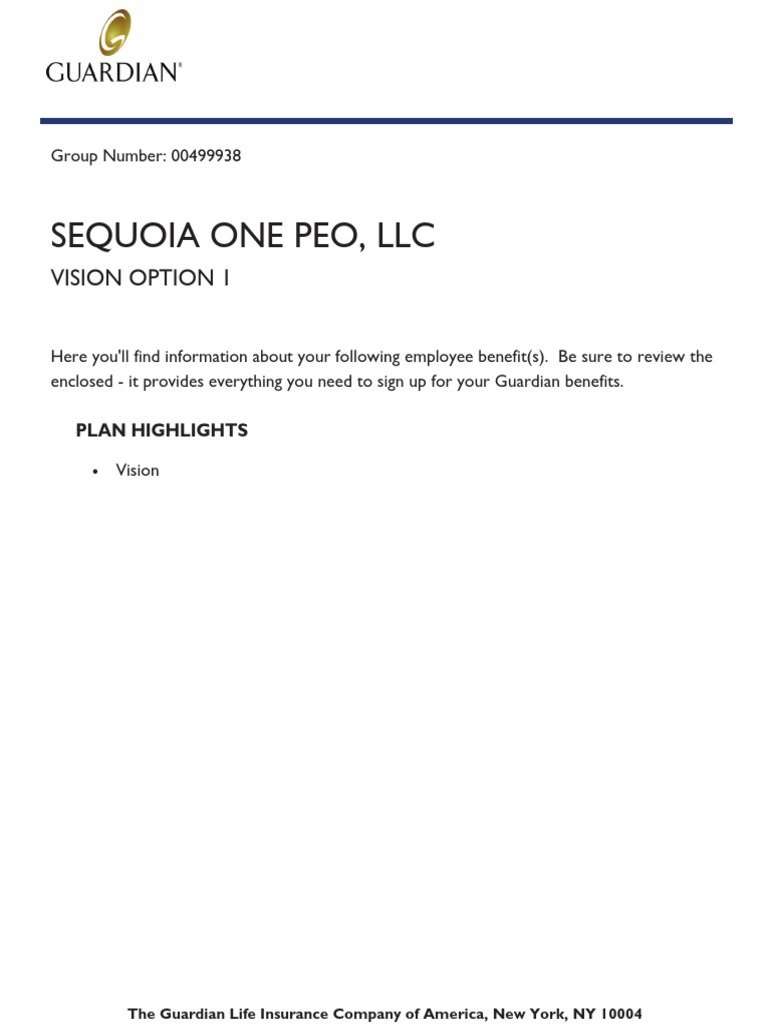 Guardian Vision Insurance Plan Summary | PDF | Fraud | Social Security ...