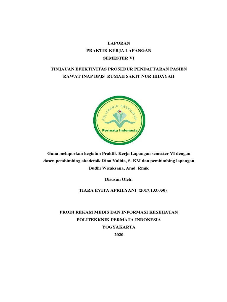 Tiara Evita 2017133050 LPR PKL VI Acc Bu Rina TTD Pak Anas | PDF