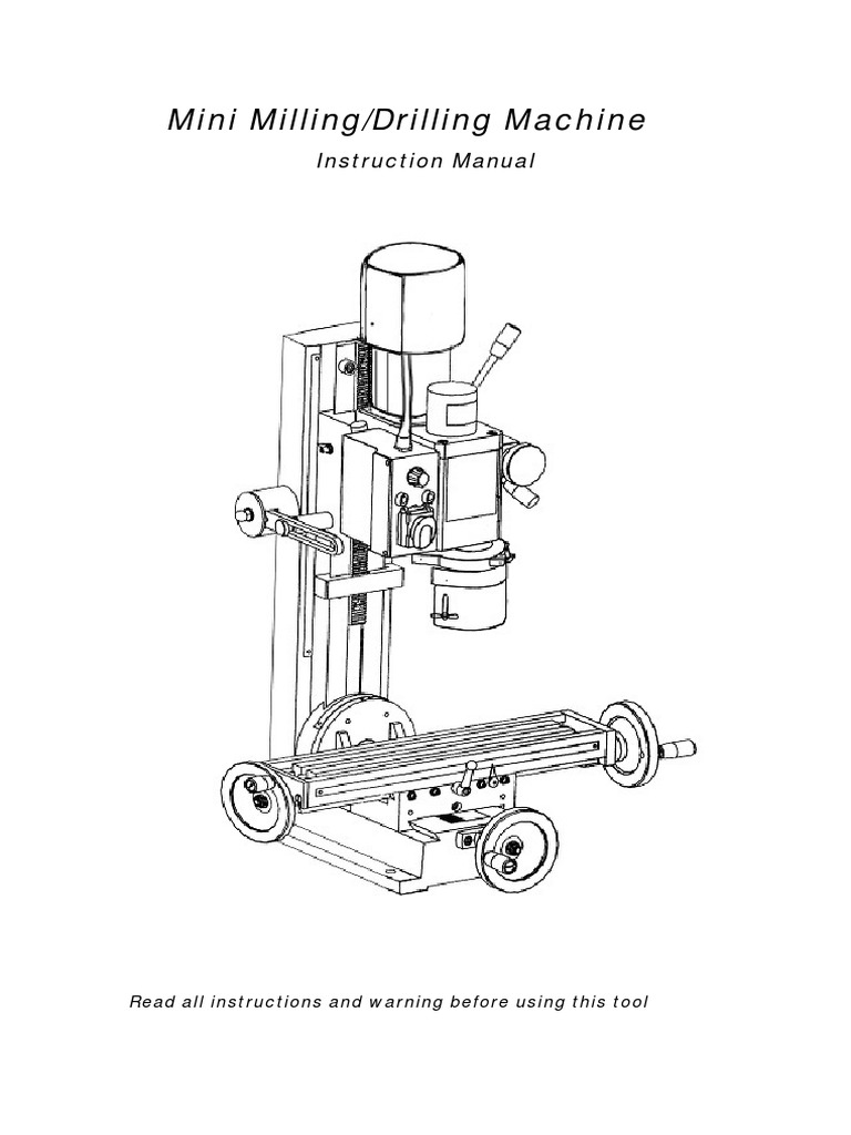 Mini Milling Machine Instruction Manual | PDF | Electrical Connector ...