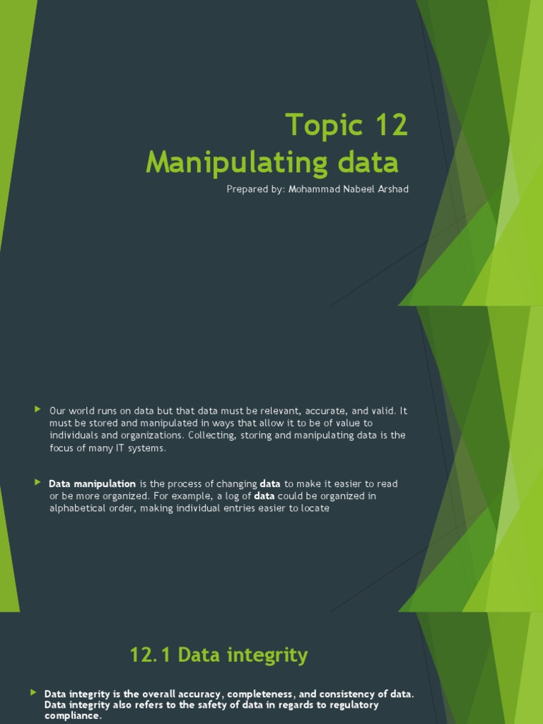 Data Integrity & Management Guide | PDF | Databases | Information ...