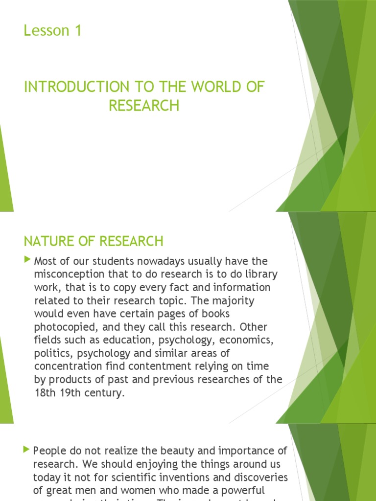 Introduction to Scientific Research Methods: Laying the Foundation for ...