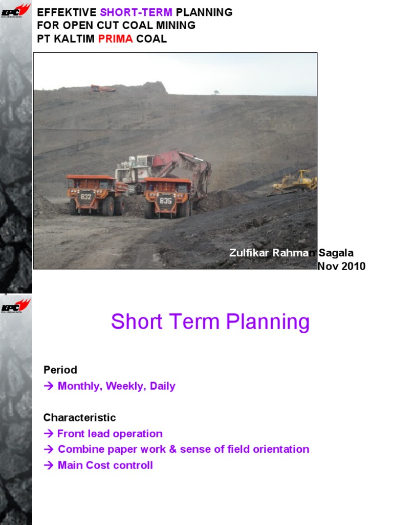 Effective Shortterm Planning - KPC | PDF | Coal Mining | Geotechnical ...