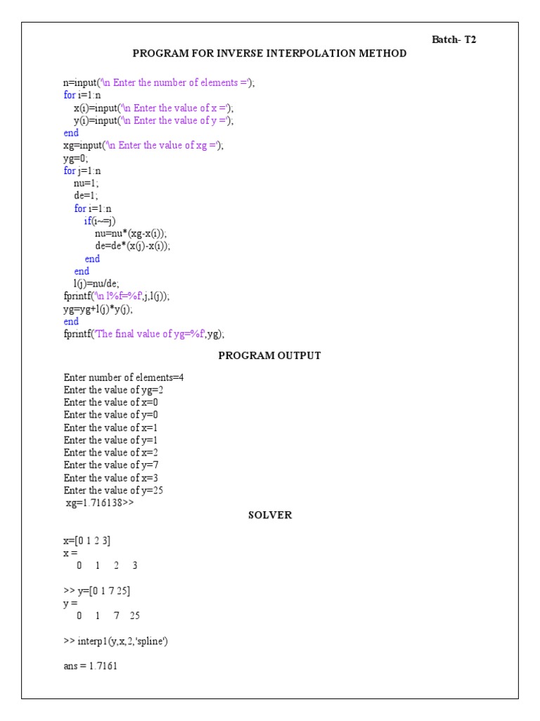 '/N Enter The Number of Elements ' '/N Enter The Value of X ' '/N Enter ...