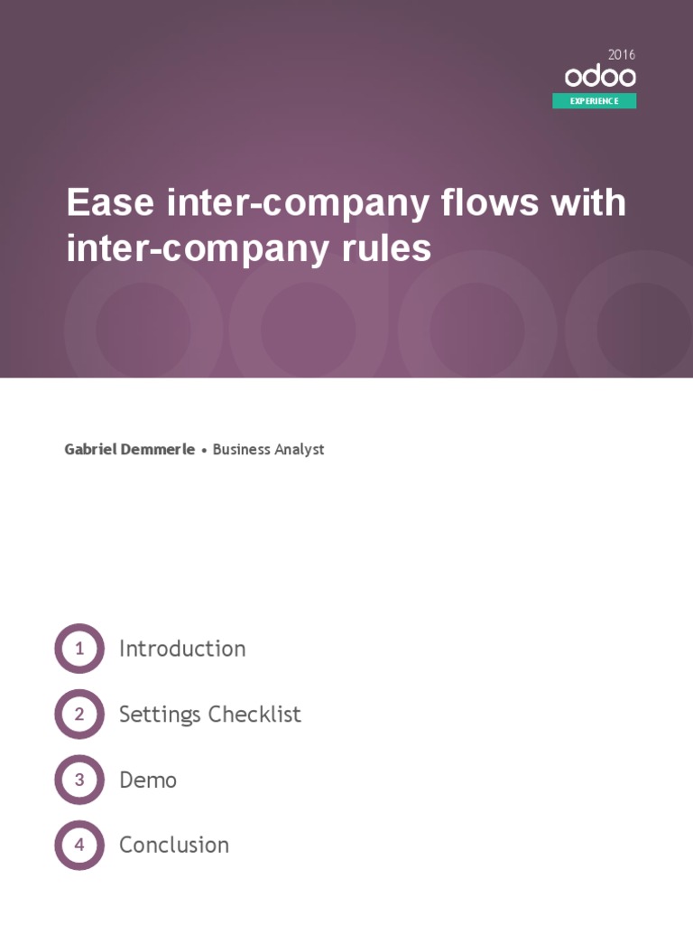 Ease Inter-Company Flows With Inter-Company Rules | PDF