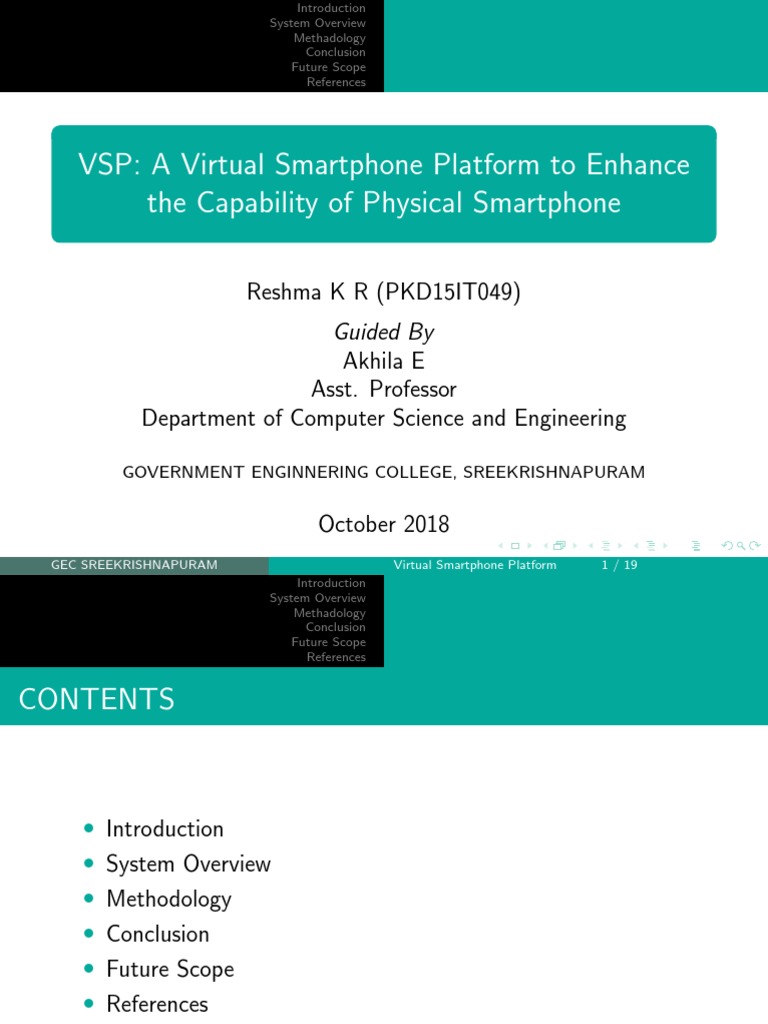 VSP: A Virtual Smartphone Platform To Enhance The Capability of ...