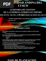Informe de Auditoria Grupo Bimbo | PDF | Auditoría | Calidad (comercial)