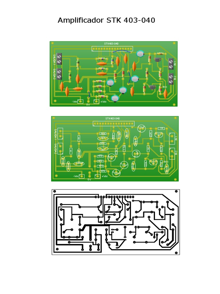 Diagrama del Amplificador STK403-040 | PDF