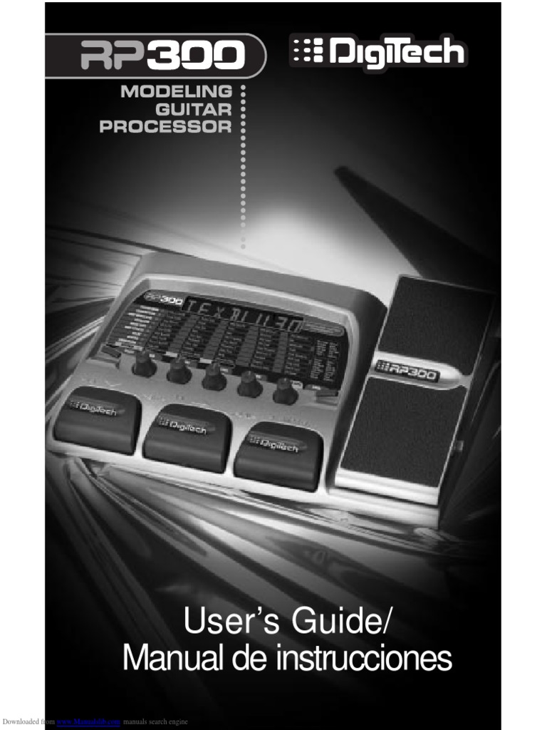 Digitech rp300 Manual | PDF | Electrónica | Tecnología de sonido
