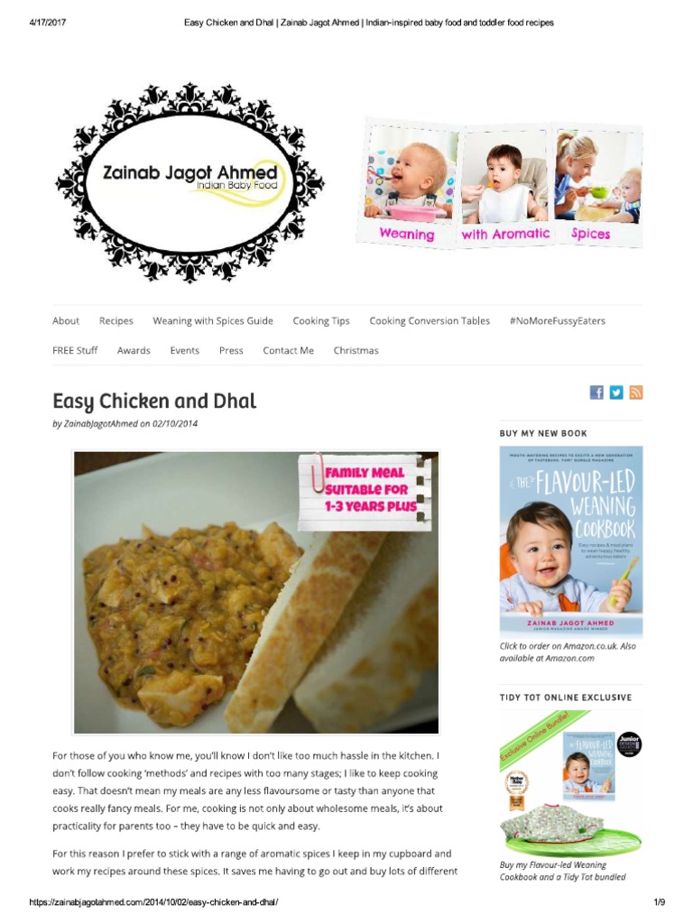Chicken Dhal Baby | PDF