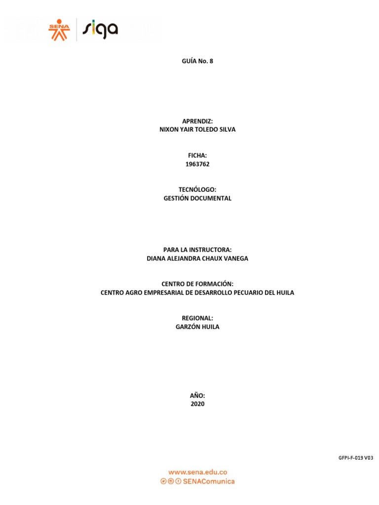 Guia - 8 - Gestion Documental | PDF